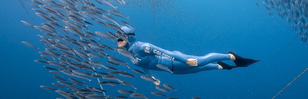 Sofia Gomez Uribe Freediving With Alchemy Pro Carbon Fins